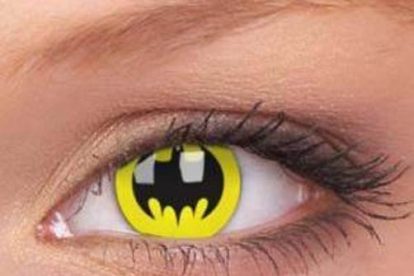 La lentille de contact Batman pour fan de la chauve-souris