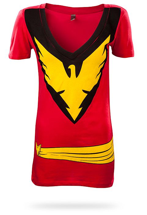 X-Men et Jean Grey : 2 T-shirts longs Phénix et Dark Phénix