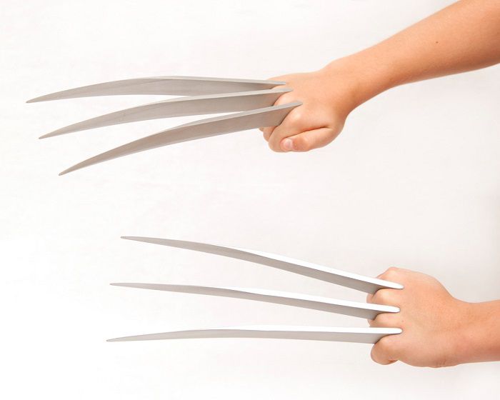 Les griffes de Wolverine métal et os