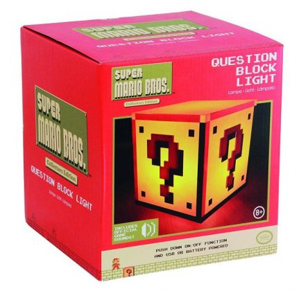 Super Mario : la lampe Nintendo Question Block