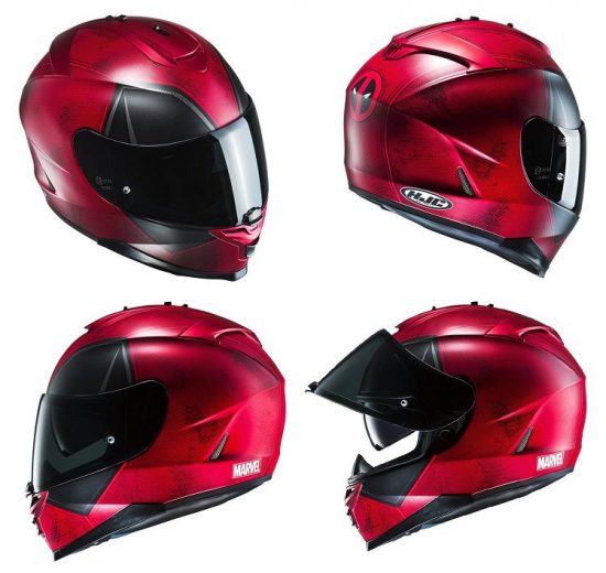 2 superbes casques de moto Deadpool par HJC